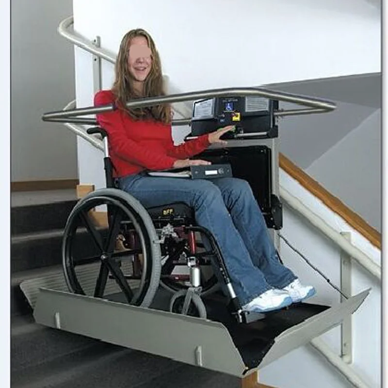 Slanting Barrier-free Elevator Handicapped Elevator Track Type Disabled ...