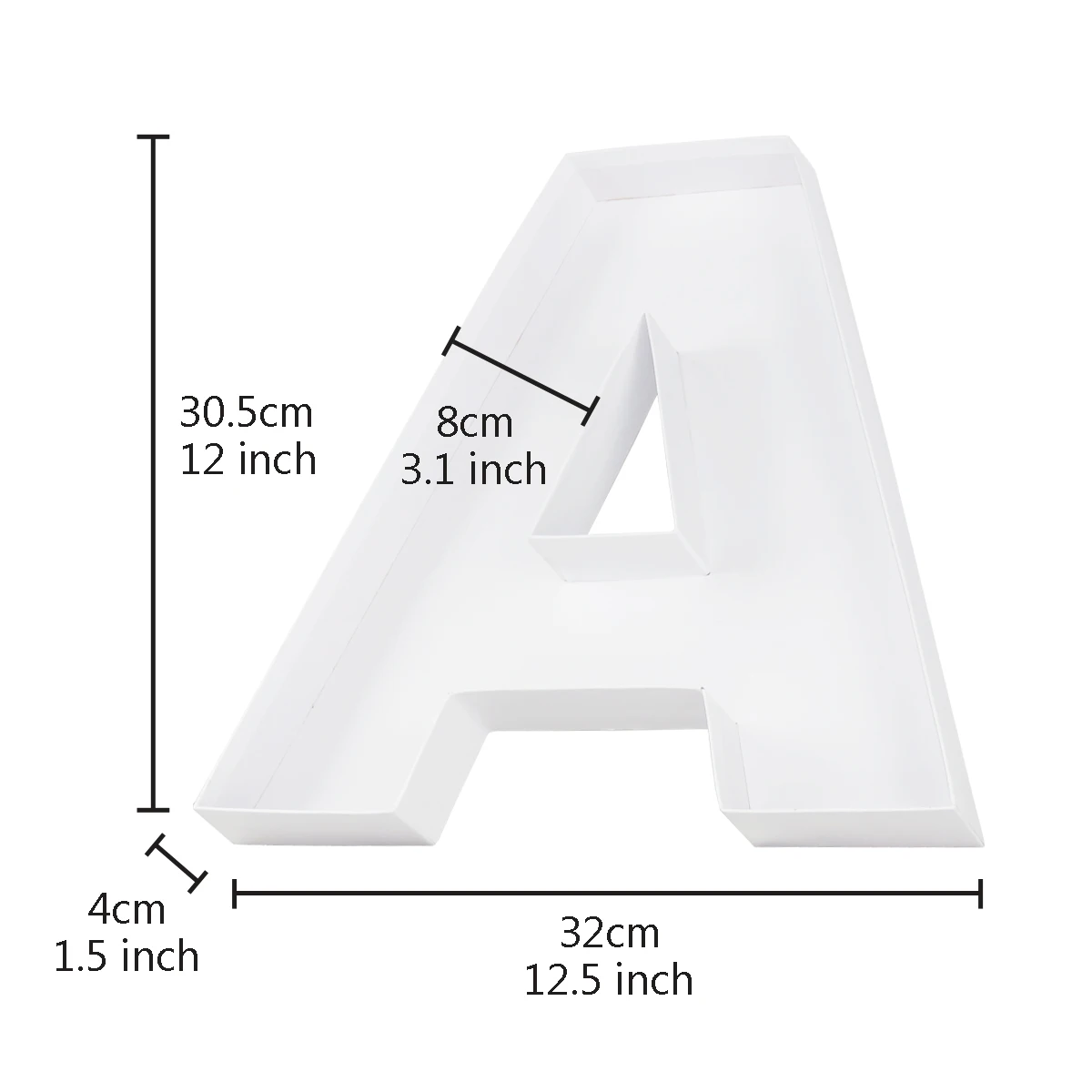 12 Inch Paper Alphabet Cardboard Letter Shaped Gift Grazing Boxes for ...