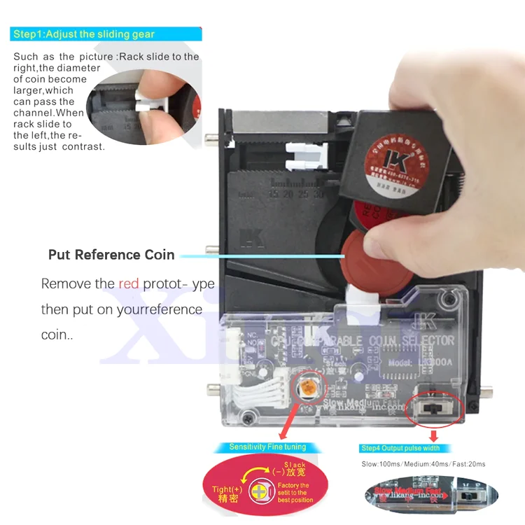 Top Entry Single Coin Acceptor Token Selector Coin Mech for Arcade Game ...