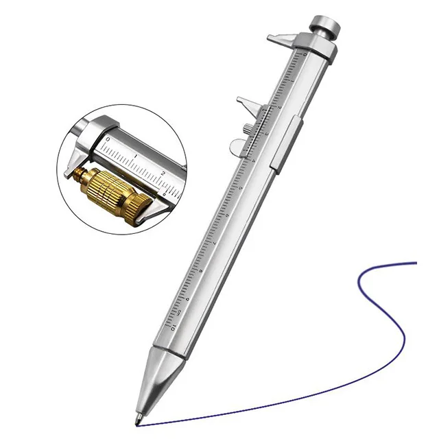 Custom 0-100MM Calipers Plastic Vernier Caliper Tool Ballpoint Pen ...