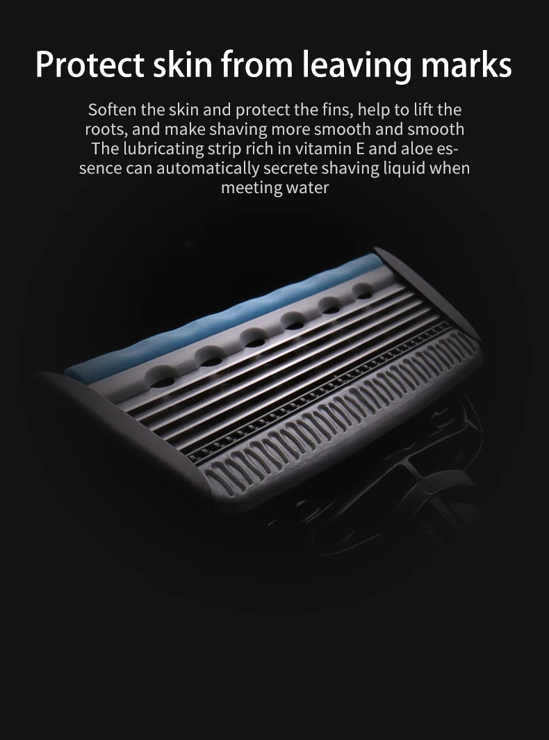 Customized New Design Pack 5 Blade Razor System Razor 5 Blades ...