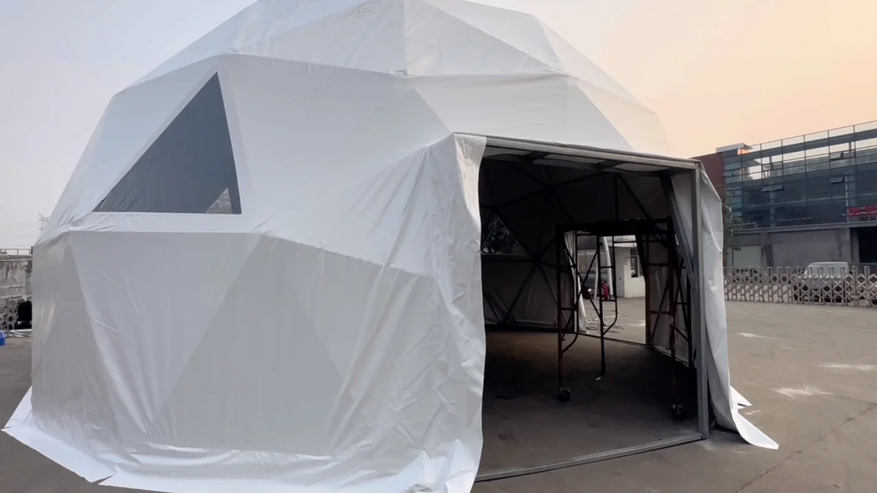 Large Steel Frame Fire Resistant Garden Soundproof Show Dome Tent For ...