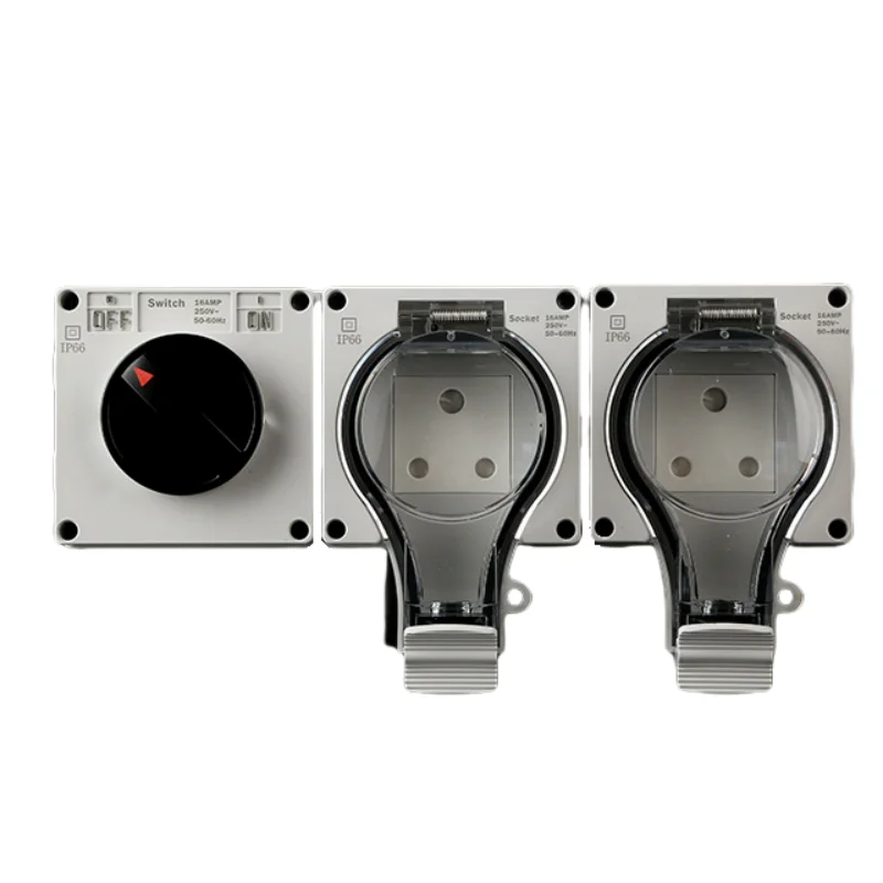 South Africa Ip66 Waterproof Socket And Switch Outlet Wall Outdoor ...