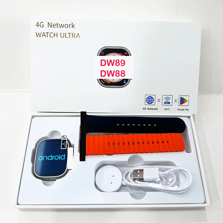 2023 New 4g Smart Watch Dw88 Dw89 Rear Camera Wifi Gps Inserted Sim ...