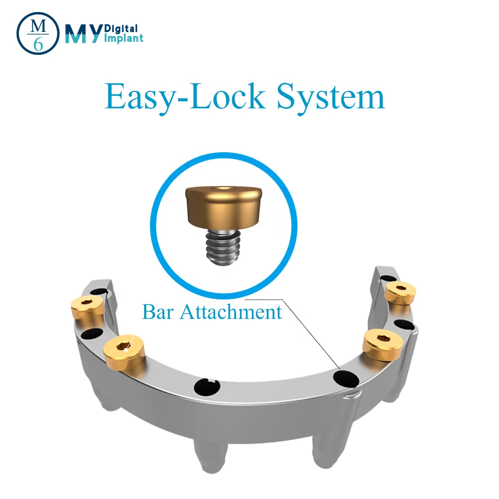 China M6 Anthogyr Implant Compatible Titanium Dental Locator Abutment ...