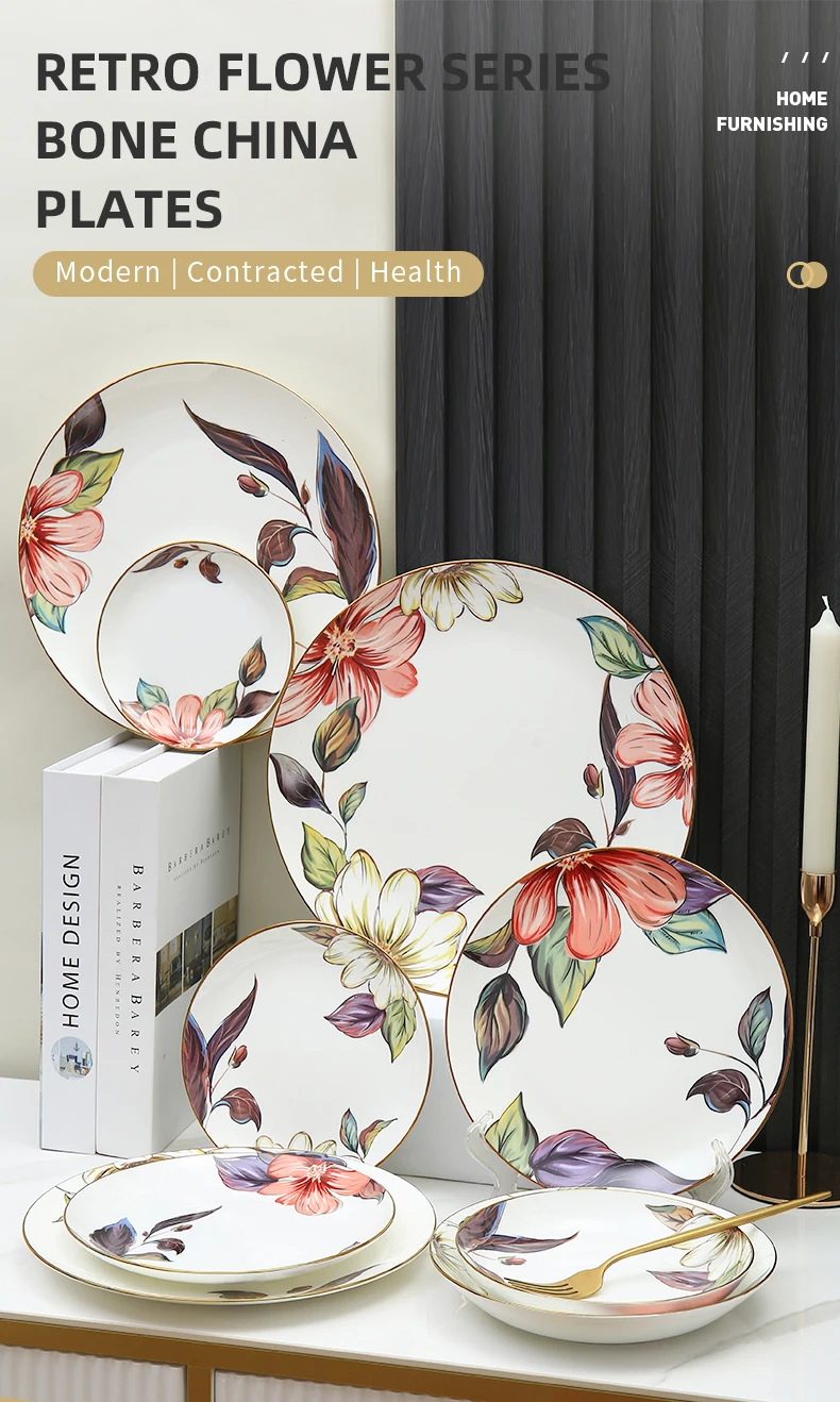 Fine Bone China Dinnerware Restaurant Crockery Dinner Sets Wedding ...