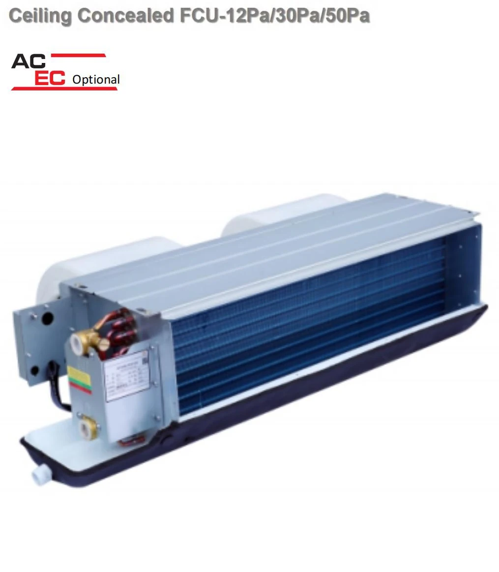 Industrial Horizontal Ceiling Type Duct Fan Coil Unit AC Motor ...