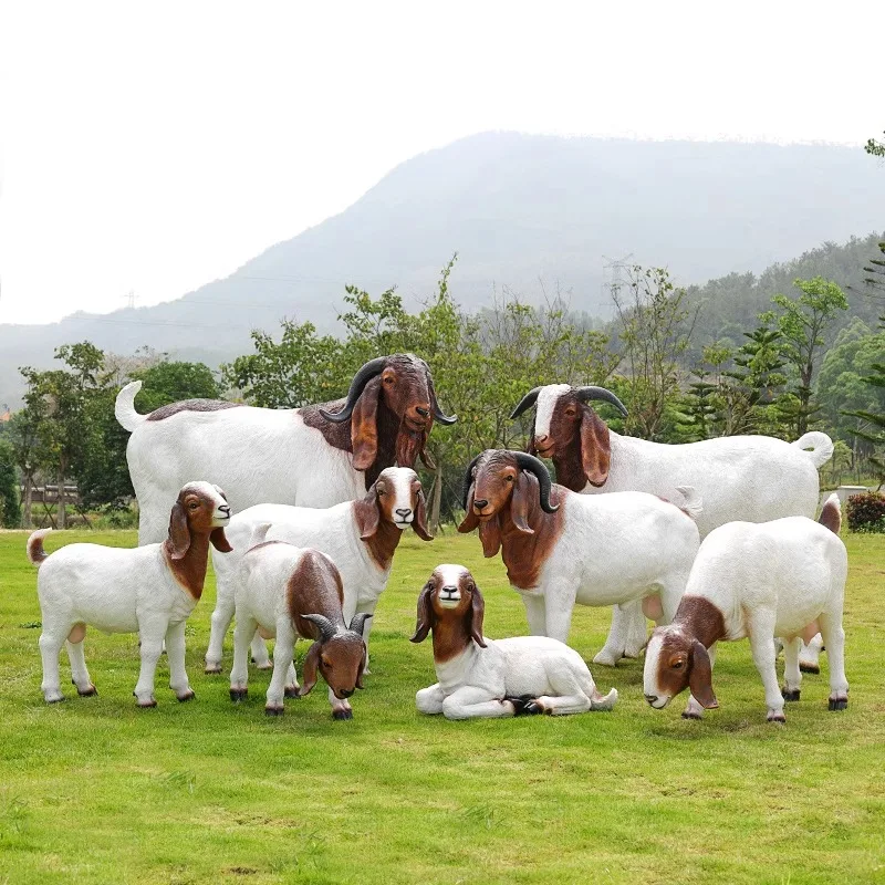 Alibaba.com: 1.2m FRP polyresin goat statue, realistic farm party theme ...