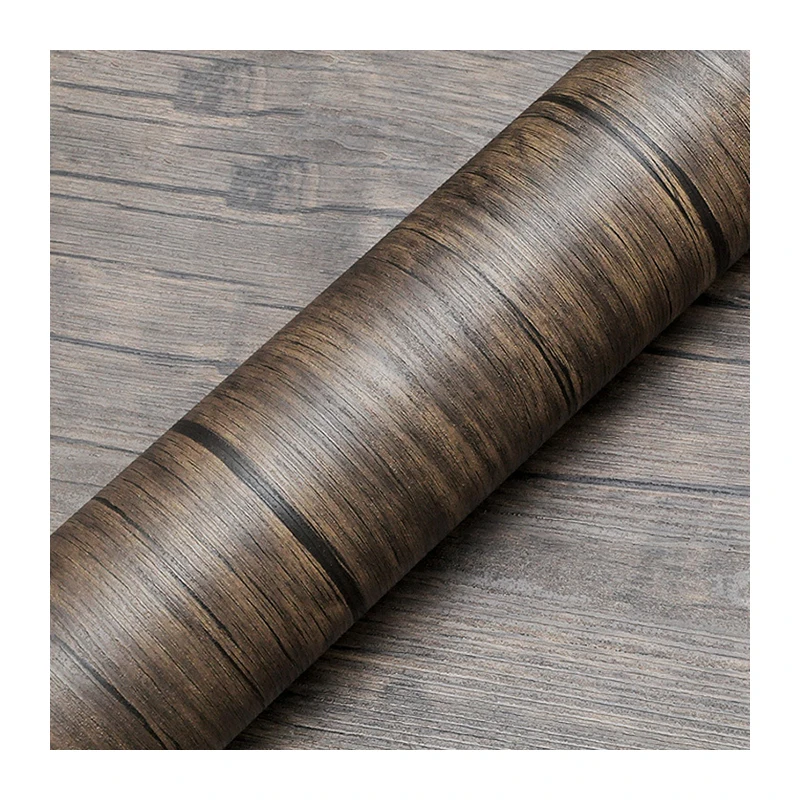 Black walnut wood grain sticker cabinet thickened desktop 3D three ...