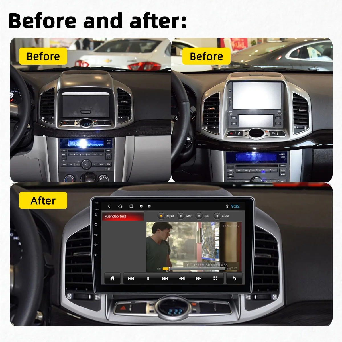 Android 12 For Chevrolet Captiva 2011-2017 Multimedia Car Video Monitor ...