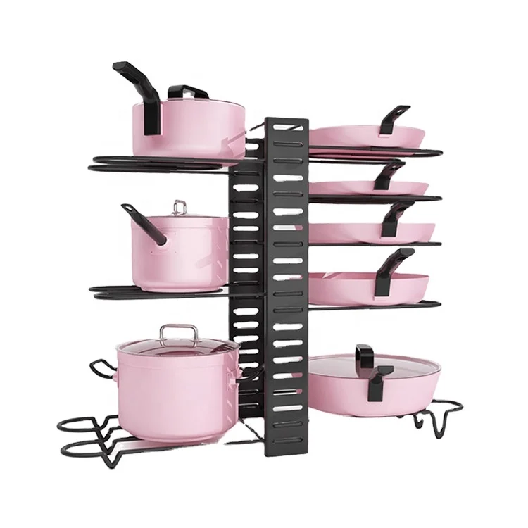 Wholesale High Quality Cheap Kitchen Rack Storage Holders Pan Lid Rack ...