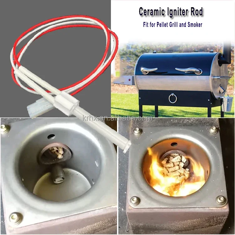 KRHX Ceramic Hot Igniter for Pellet Grills and Boilers Diameter 11.6mm ...