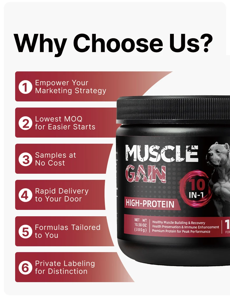 High Protein Muscles Pet Supplement Builder for Dog Weight Gain Soft ...