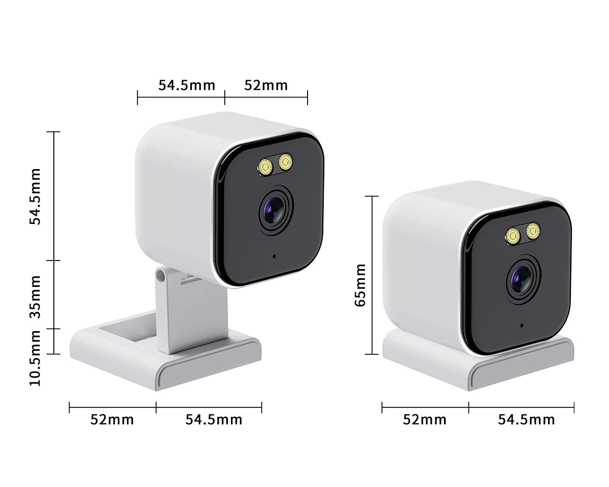 2K HD WiFi Smart Home Mini Camera Night Vision Indoor Outdoor ...
