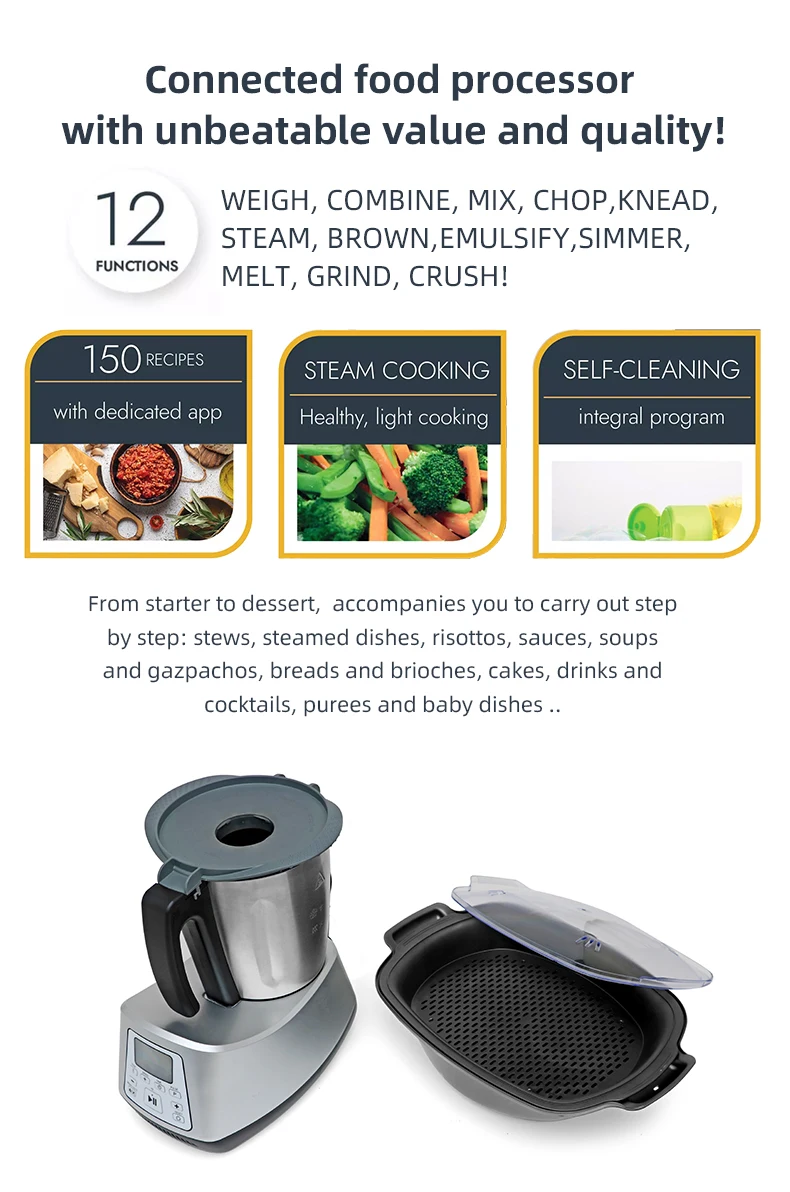 Thermomixer All In One Thermo Cooker Multifunctional Cooking Robot ...