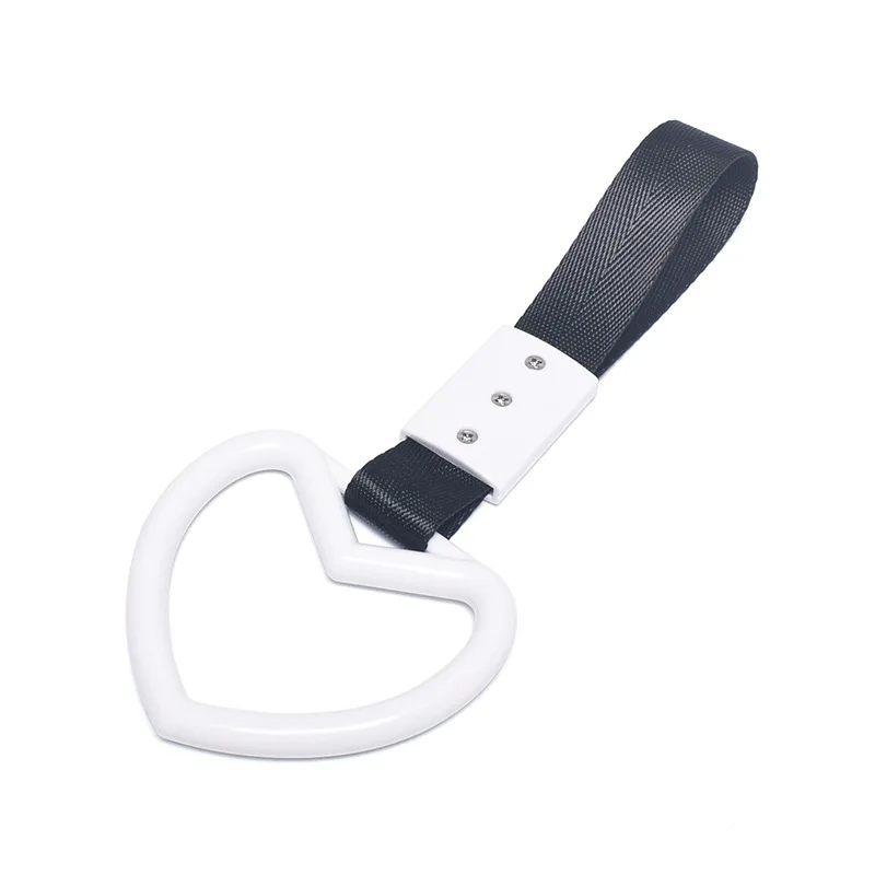 Jdm Auto Parts Tsurikawa Ring Cloud Heart Shape Style Black Nylon Ring ...