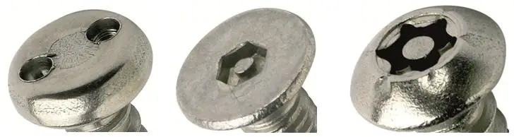 18-8 316 Stainless Steel Spanner Snake Eye Security Screws