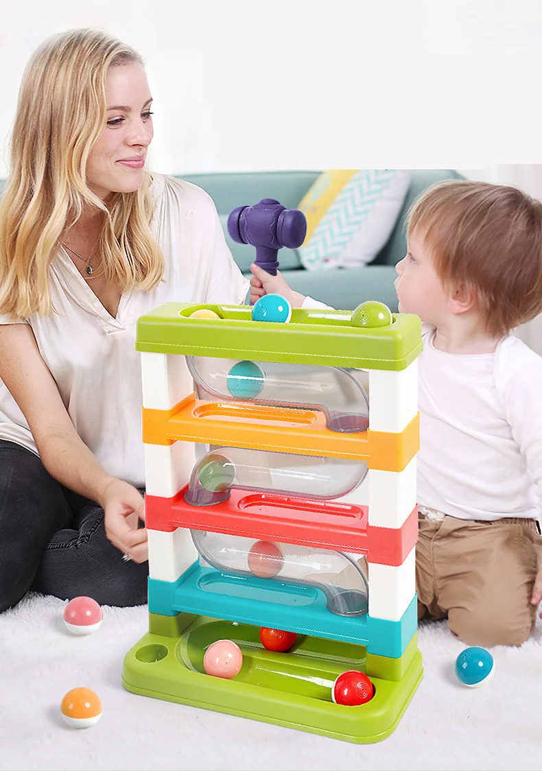 Ball Ramp Toys Busy Ball Popper Toy For Toddlers And Babies 18 Months ...