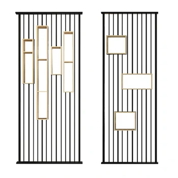 Metal Partition Screens Customized Wall Panels Coffee Shop Restaurant ...