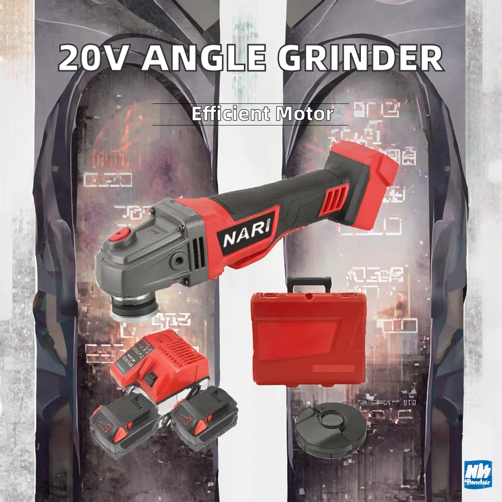 20V High Brushless Industrial Cordless Angle Grinder Set 4/5 Inch ...