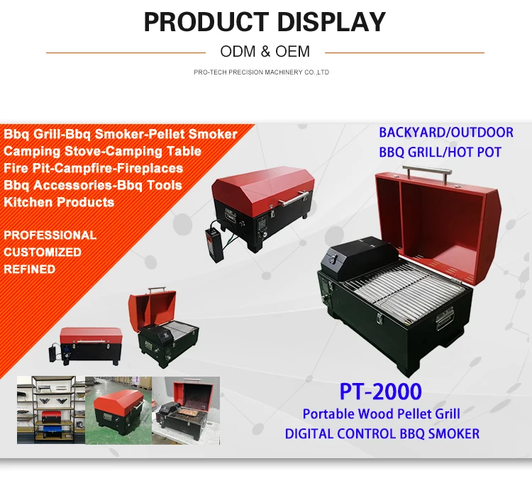 OEM Multifunctional Commercial Electric Offset Wood Pellet Bbq Grills ...