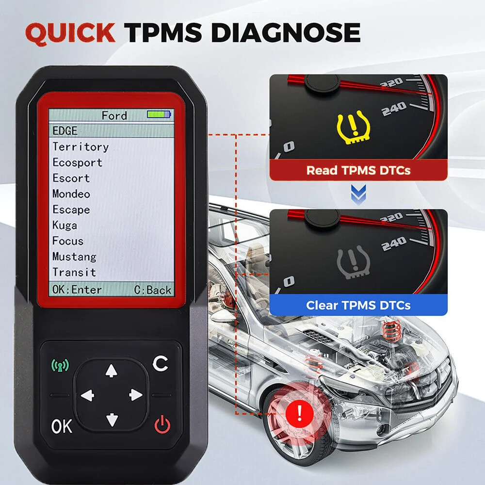Universal TPMS Tool for All Cars - Reliable Tire Pressure