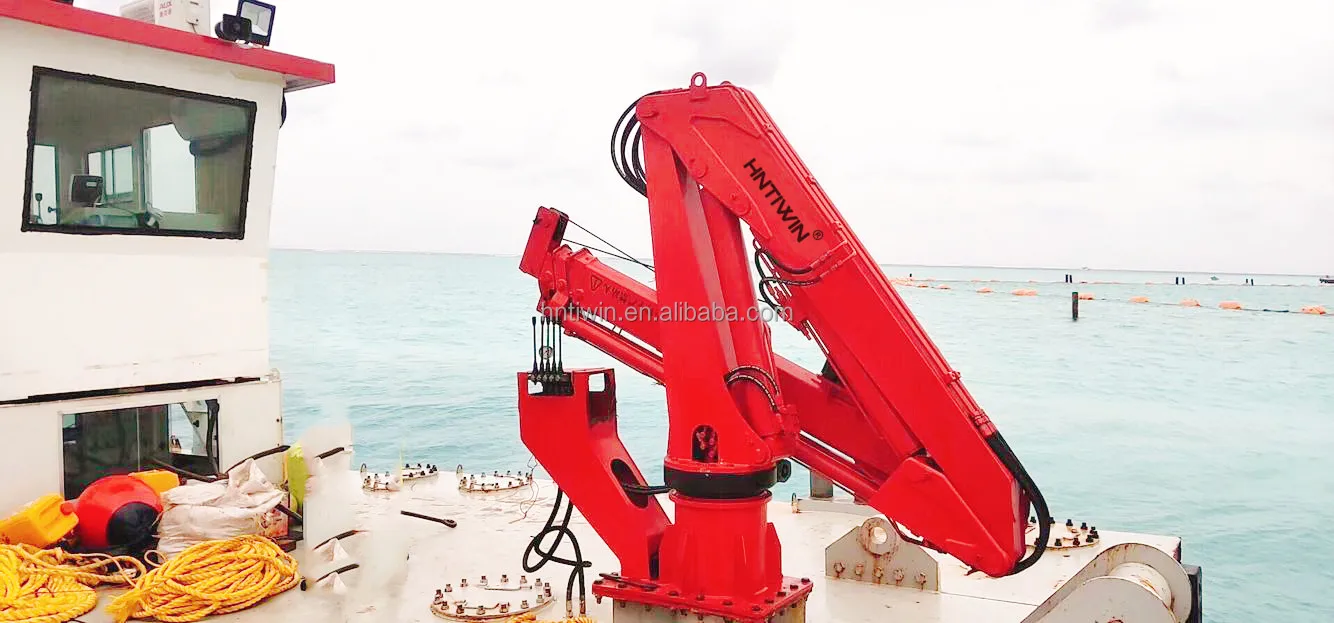 High Quality Telescopic Boom Barge Crane Cargo Loading and Unloading ...