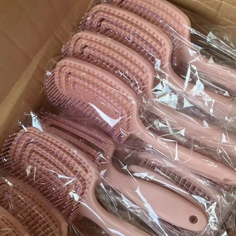 Custom Styling Plastic Massage Wet And Dry Curly Anti-static Plastic ...