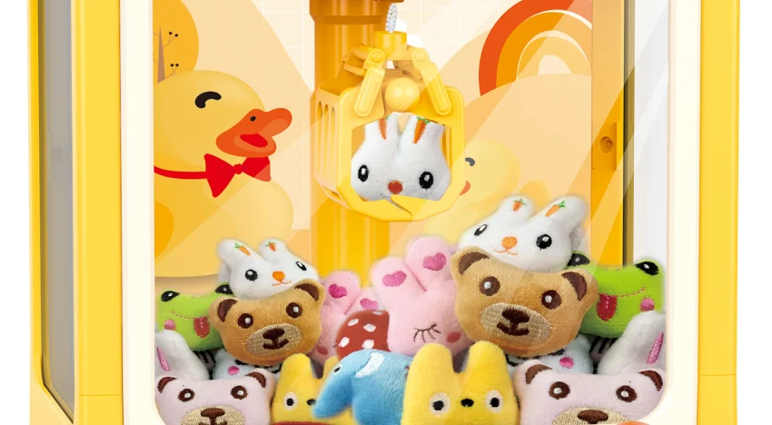 Mini Claw Machine Kit Cute Kids Game Toy With Light Sound Custom Claw ...
