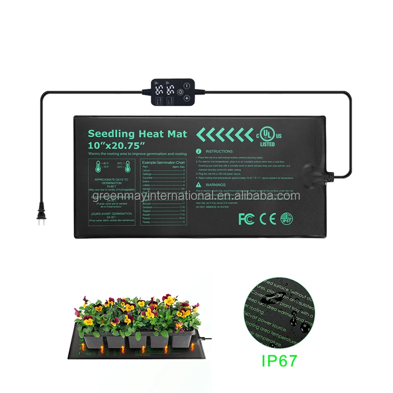 FCC IP65 PVC Seedling Heat Pads - Hydroponic Propagation