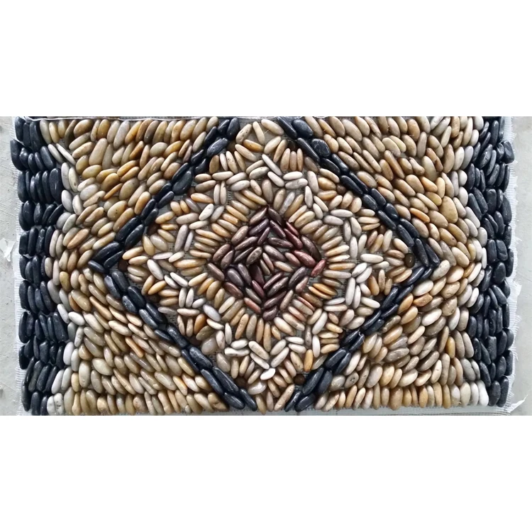 Natural Oval Cobbles & Pebbles For Gardens Pebble Stone Round Medallion ...