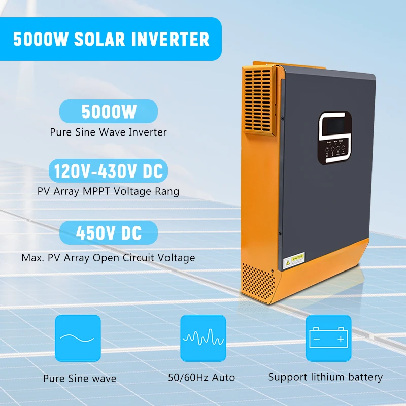 High Frequency off Grid Solar Inverter 5000w Dc 48v to Ac 230v 5kw ...