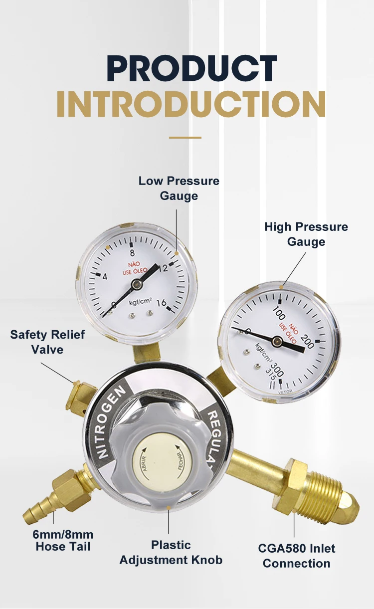 Fully Brass Brazilian Type Industrial Nitrogen N2 Welding/cutting ...