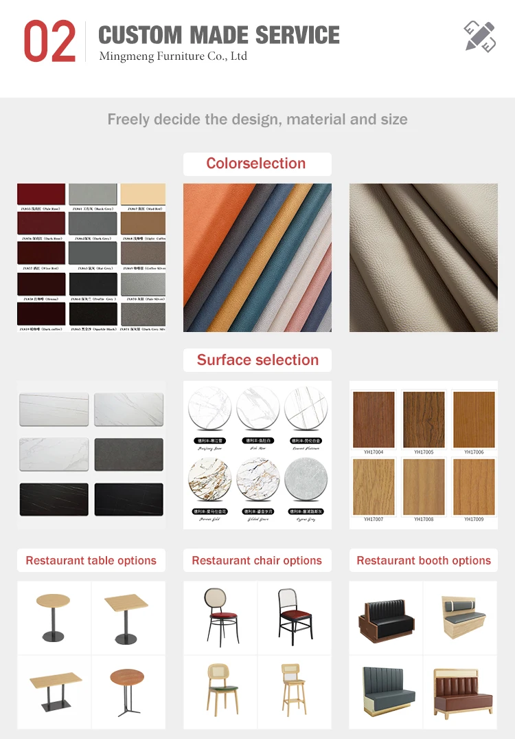 Customized Modern Restaurant Booth Seating Set Golden Dining Table ...