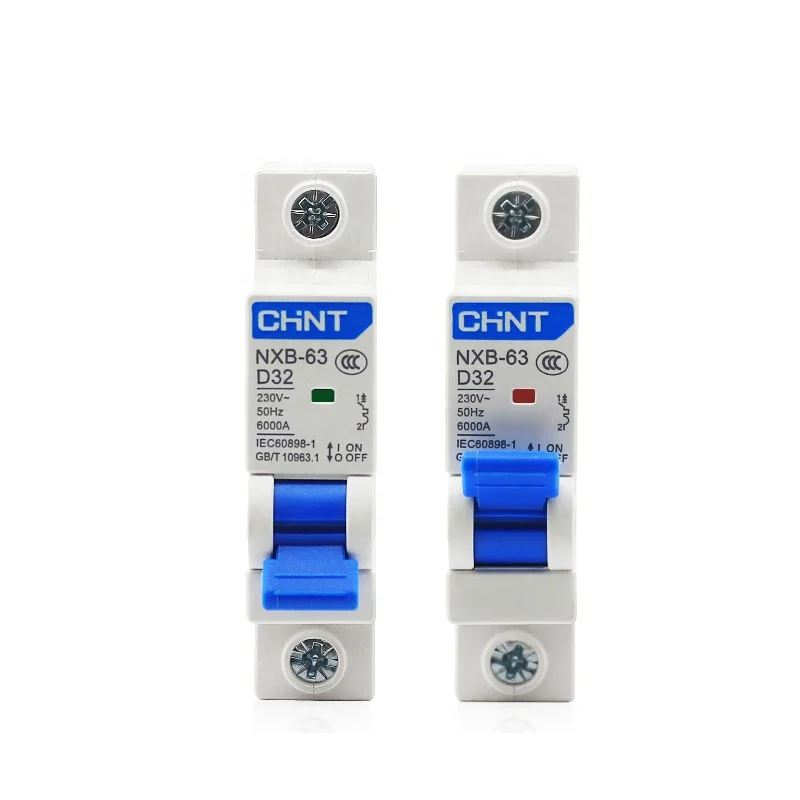 CHINT NXB D Type MCB 1P Single Pole Citcuit Breaker 220V Chint Miniature Circuit Breaker 10A SP ...