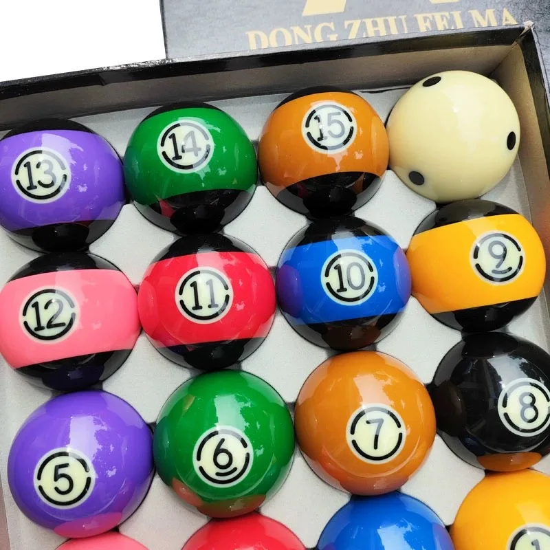 Dong Zhu Feima Black Diamond Resin Pool Balls - 5A Grade