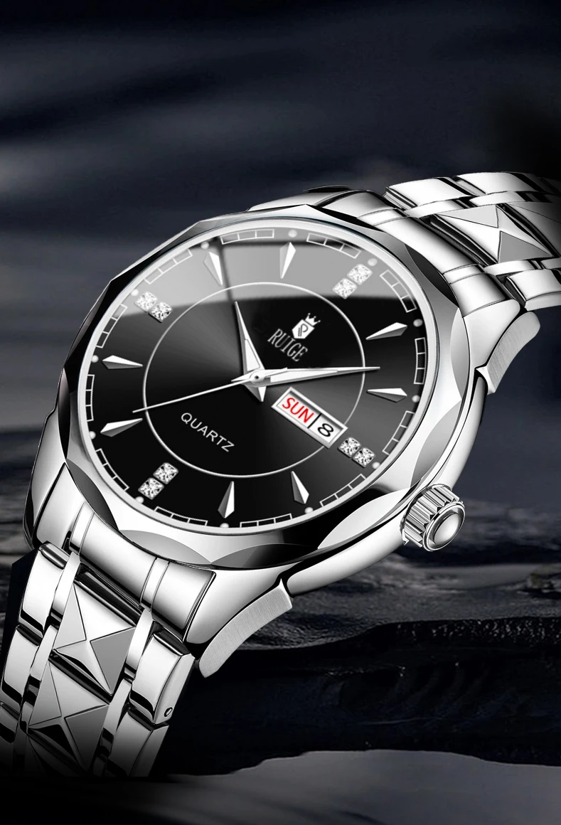 RUIGE N8 Men's Watches Luxury Business Waterproof Quartz Wrist Watch ...