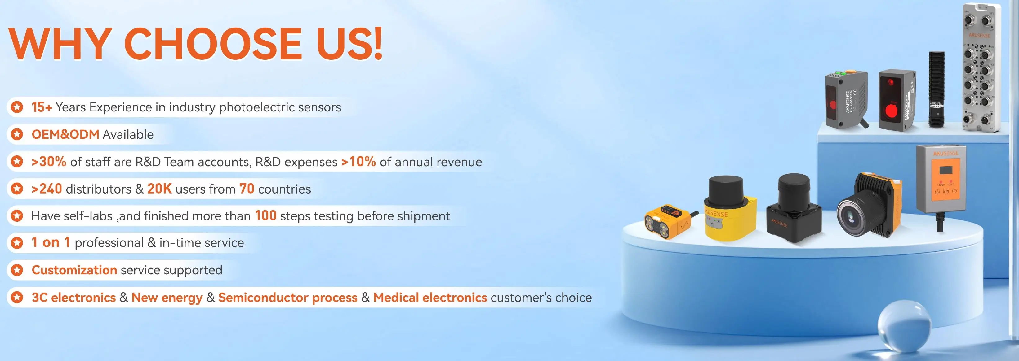 High Precision ELT-M2BN TOF Square Photoelectric Sensor 0.05-2m Range ...