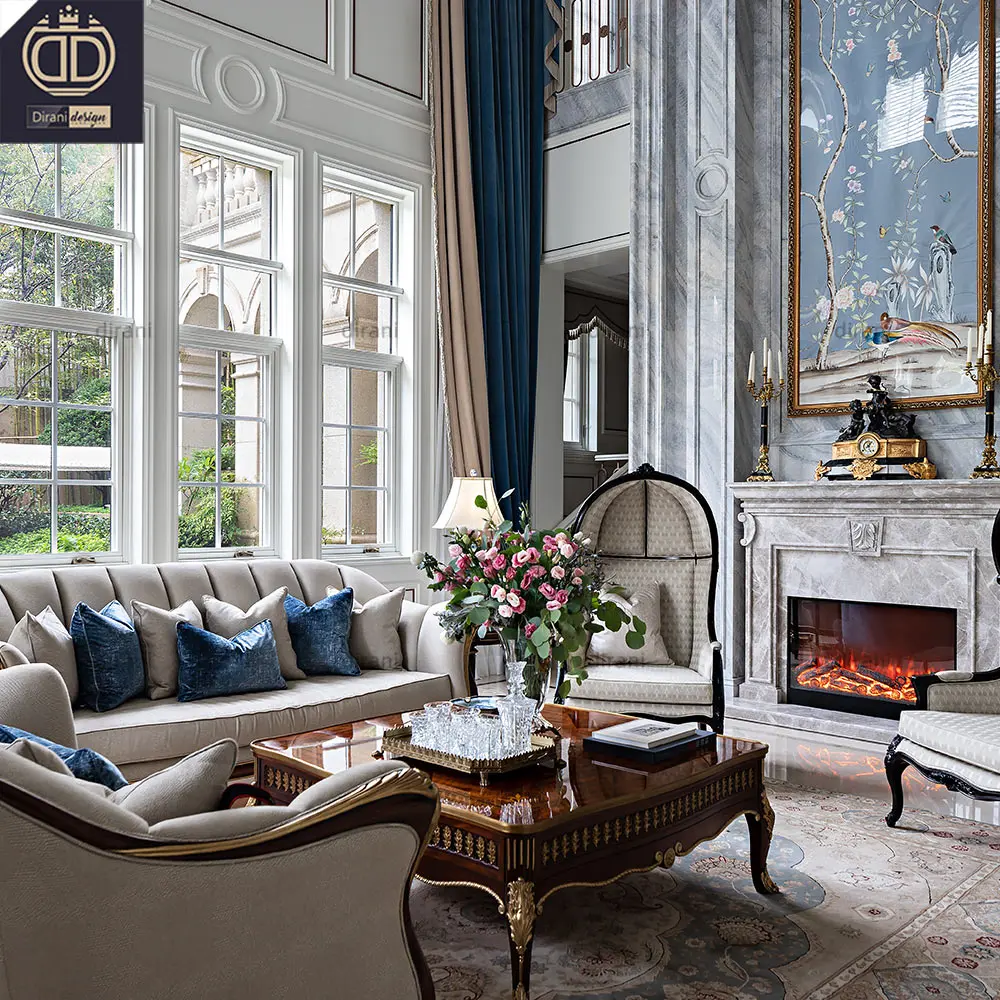 Good European Modern Villa Designer Living Room Villa Interior Designs ...