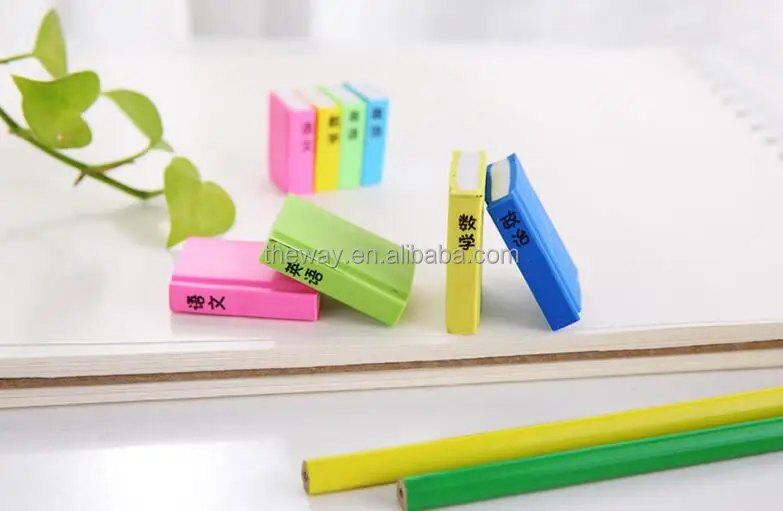 Cute Kawaii Notebook Book Shaped Eraser Set of 4 Pcs| Alibaba.com