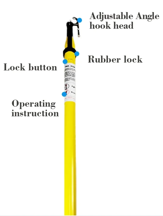 9.2m Telescopic High Voltage Adjustable Operating Rod