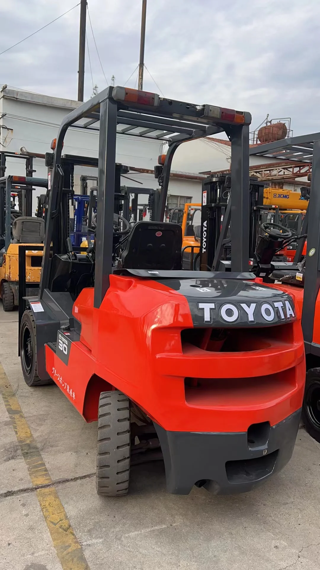 Used Toyota Original 3 Ton Diesel Fd30 Fd80 Fd150 Forklift Good Condition For Sale Shanghai Yard ...