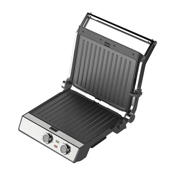 4-slice 2000w Detachable Open 180 Degrees Stainless Steel Contact Grill ...