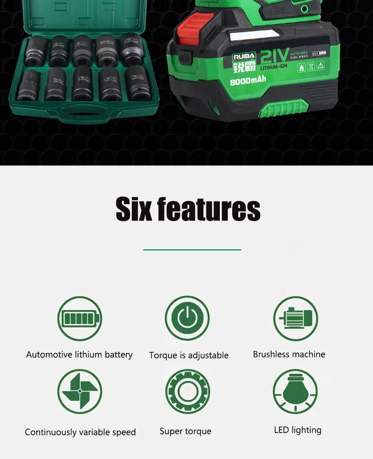 PROBON RB-826 Electric Wrench - 2100N.M Torque Power