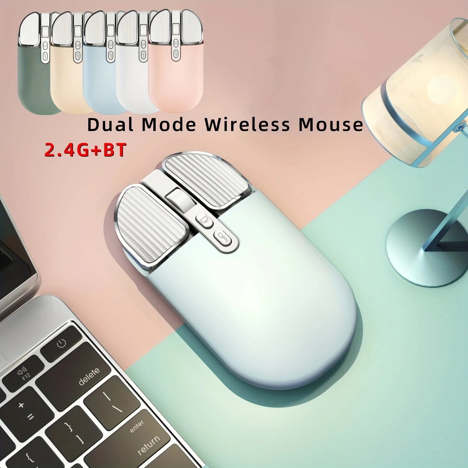New Dual Mode Wireless Mouse Rechargeable 2400dpi Mouse Design Unique ...