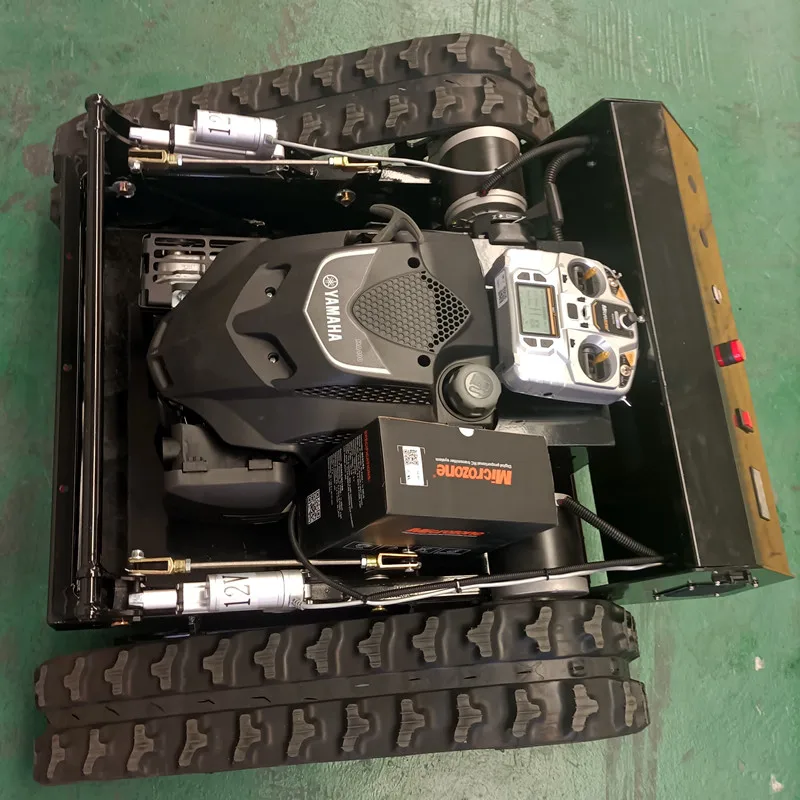 Push Button Start Mode Petrol Track Mower 750mm Self Propelled ...