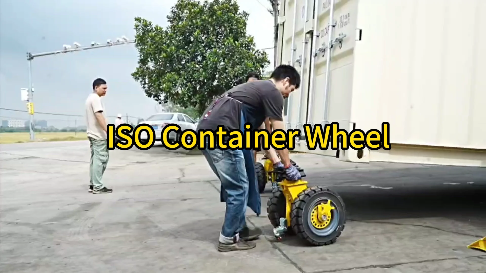 Super Heavy Duty Castor Wheels Rubber Tire Iso Shipping Container ...
