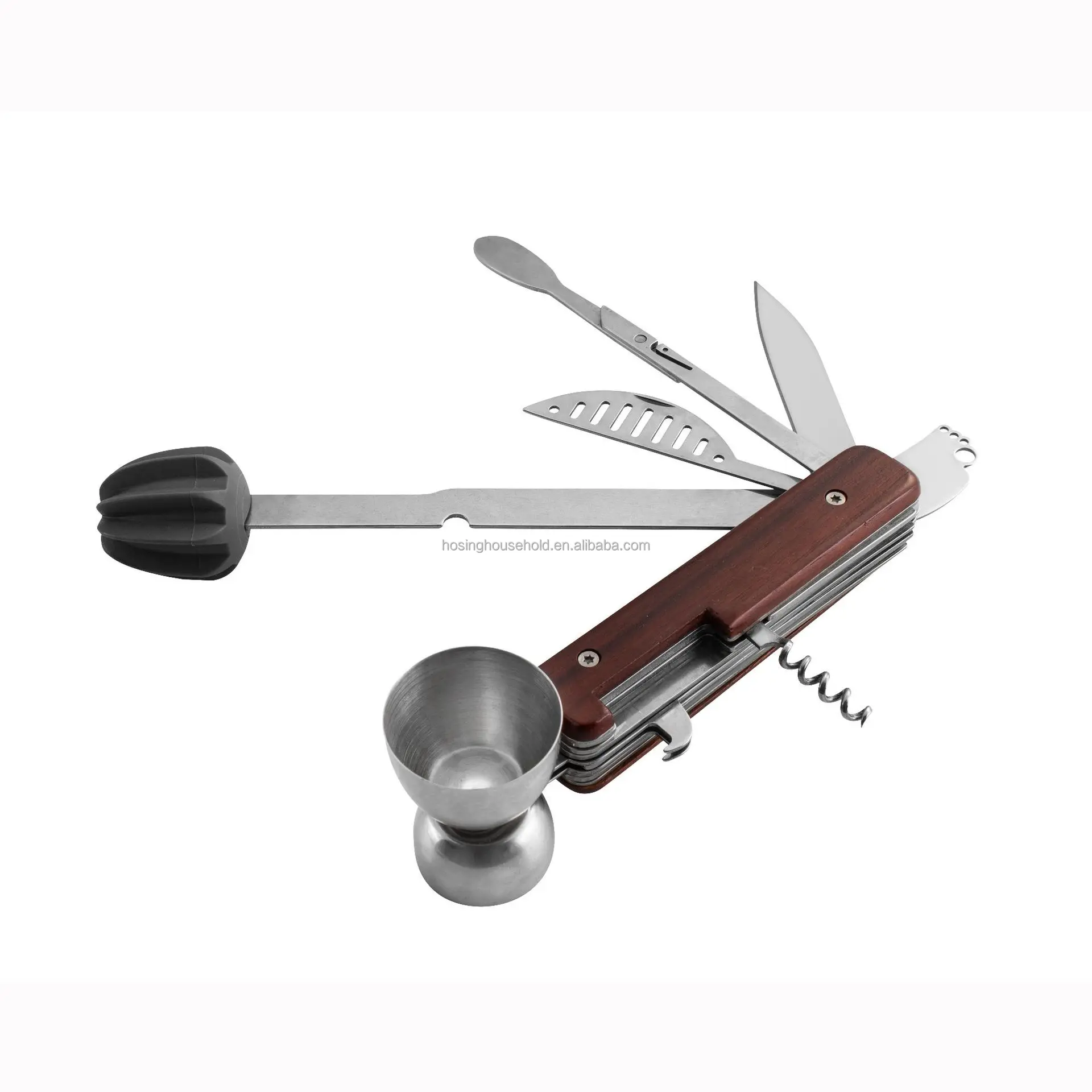 10-in-1 Multi-Function Bartender Tool Set Professional All-in-One Bar ...