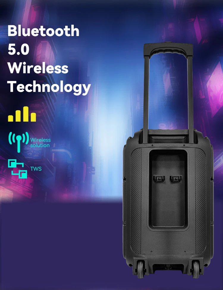 Portable 12 Inch Trolley Speaker 60w Karaoke Tower With Dj Mixer Pa ...