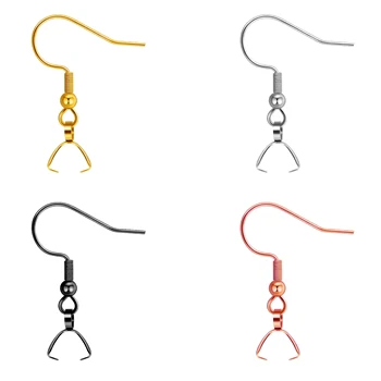 Stainless Steel Earring Hooks With Ice Pick Bails For Jewelry Making ...
